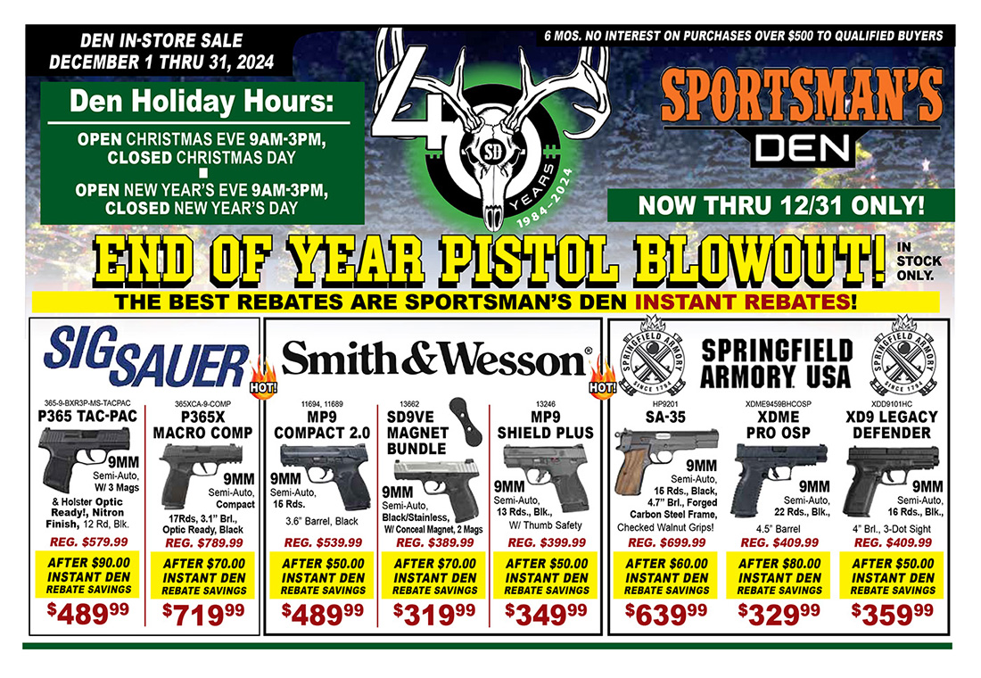 Sales- Flyer | Sportsman's Den
