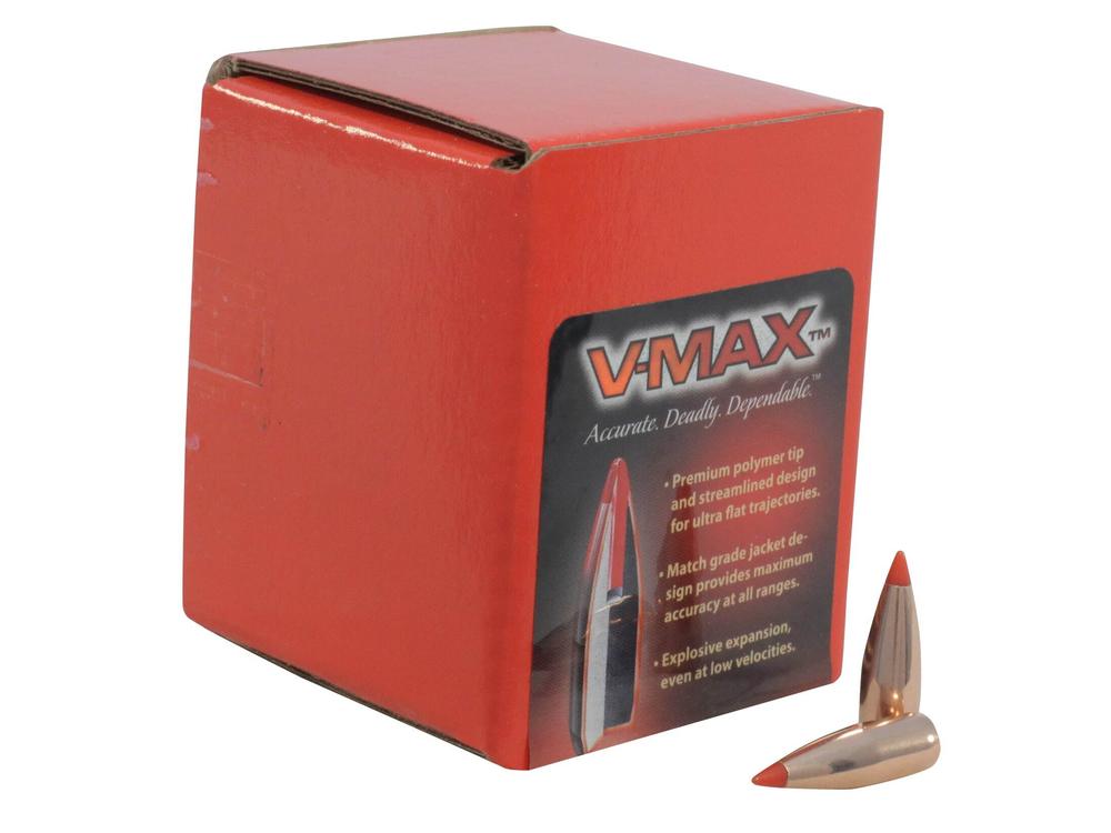 Hornady V MAX Bullets 25 Caliber 257 Diameter 75 Grain Boat Tail