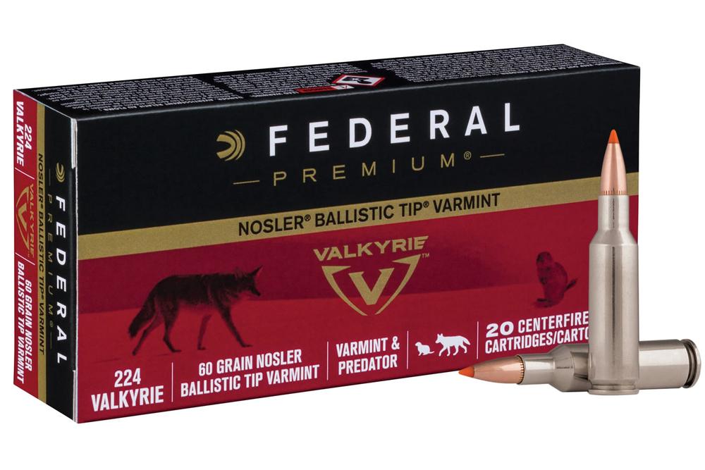 Federal P224VLKBT1 Premium 224 Valkyrie 60 GR Nosler Ballistic Tip 20 ...