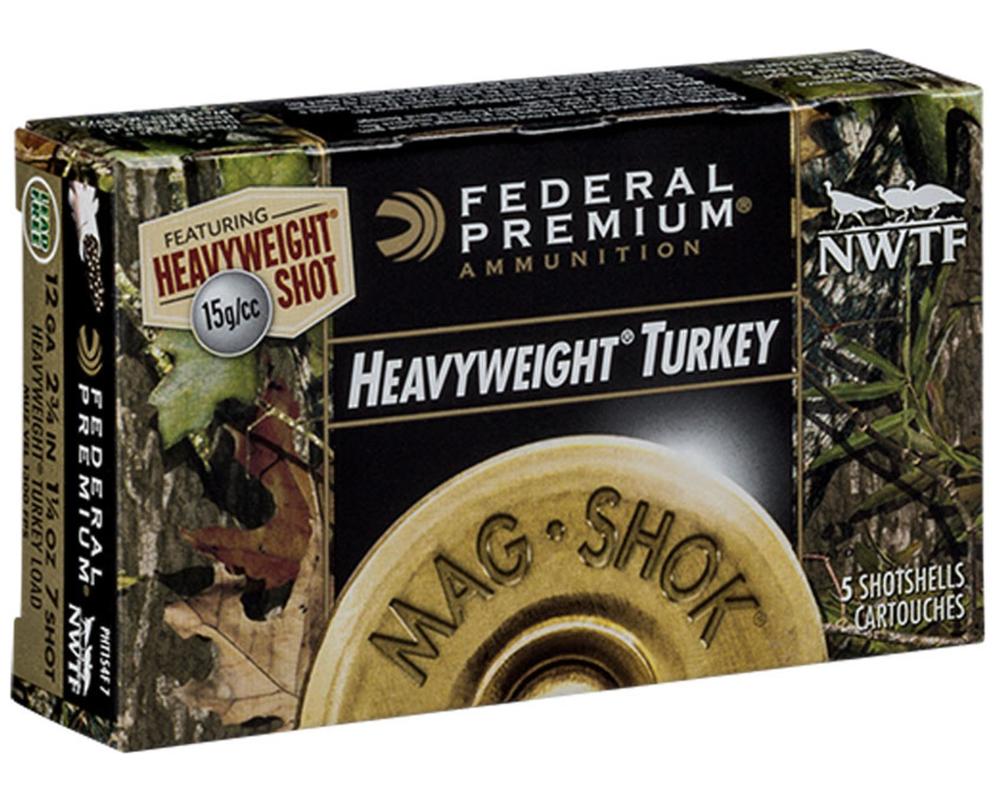 Federal Premium Mag-Shok Heavyweight Turkey Shotshells, 12GA 3 1/2" 1 7 ...